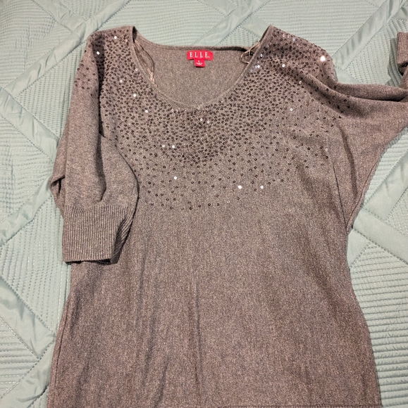Elle | Sweaters | Elle Sweater With Sequin | Poshmark